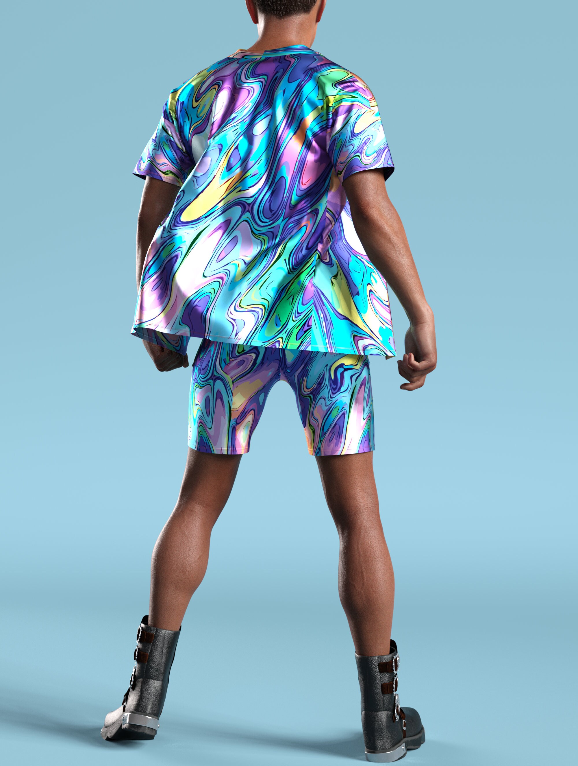 Rave Shorts Men Rave Outfit Set Men Festival Outfit Men - Etsy