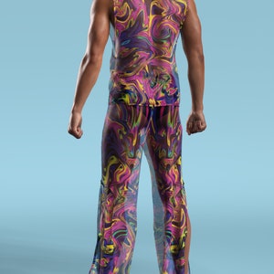 Festival Male Muscle Top, Party Rave Top, Festival Mesh Top ...