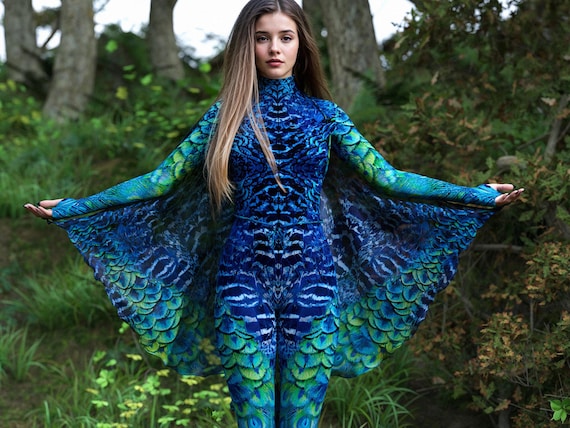 Festival Peacock Costume Women Animal Costumes for Women Animal Printed Costume Festival Costume Women Bird Wings Festival Costume Women Etsy