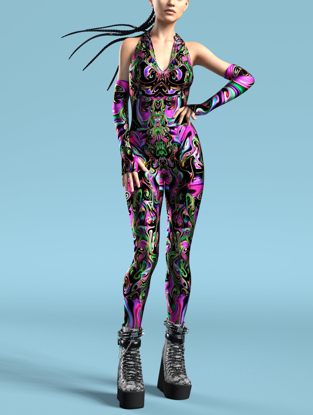 Rave Outfit, Rave Outfit Women Set, Festival Bodysuit, Rave Bodysuit ...