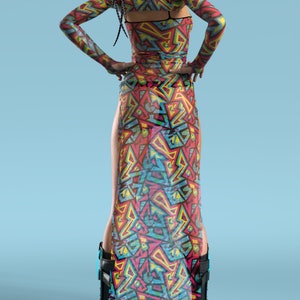 Womens Transparent Rave Shrug Long Dress, Sheer Festival Long Dress for ...