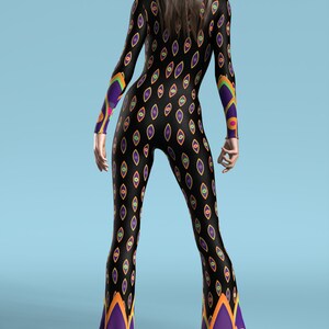 Neon Hippie Low Cut Costume,, UV Light Costume, Cutout Trippy Costume ...