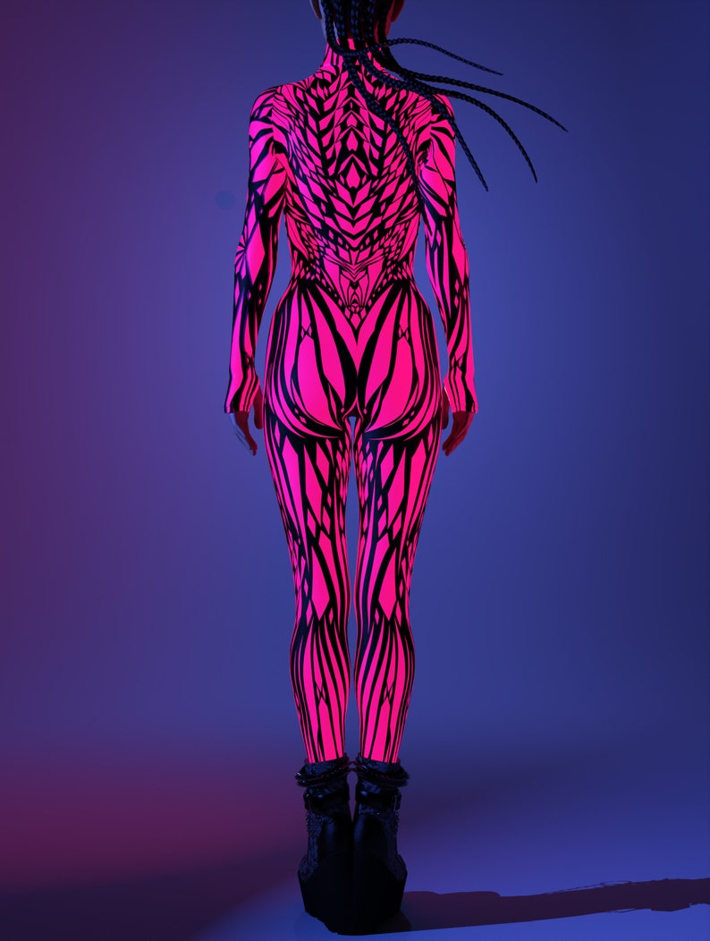 Neon Costume UV Light Set Costume Rave Dancer Costume - Etsy