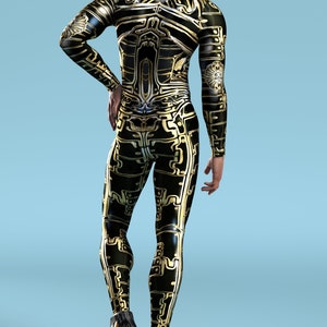 Egyptian God Cyber Droid Costume, Armour Costume Men, Festival Costumes ...