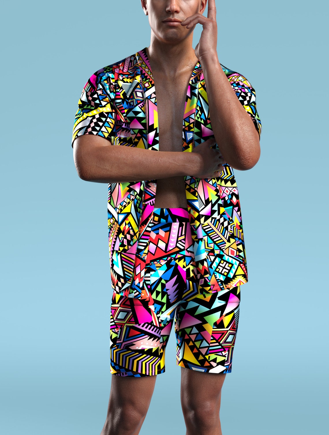 Men Festival Clothes Rave Clothing Men Festival Outfit Men - Etsy