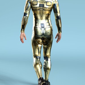 Robot Costume Men, Robot Bodysuit Men, Festival Costume for Men, Rave ...