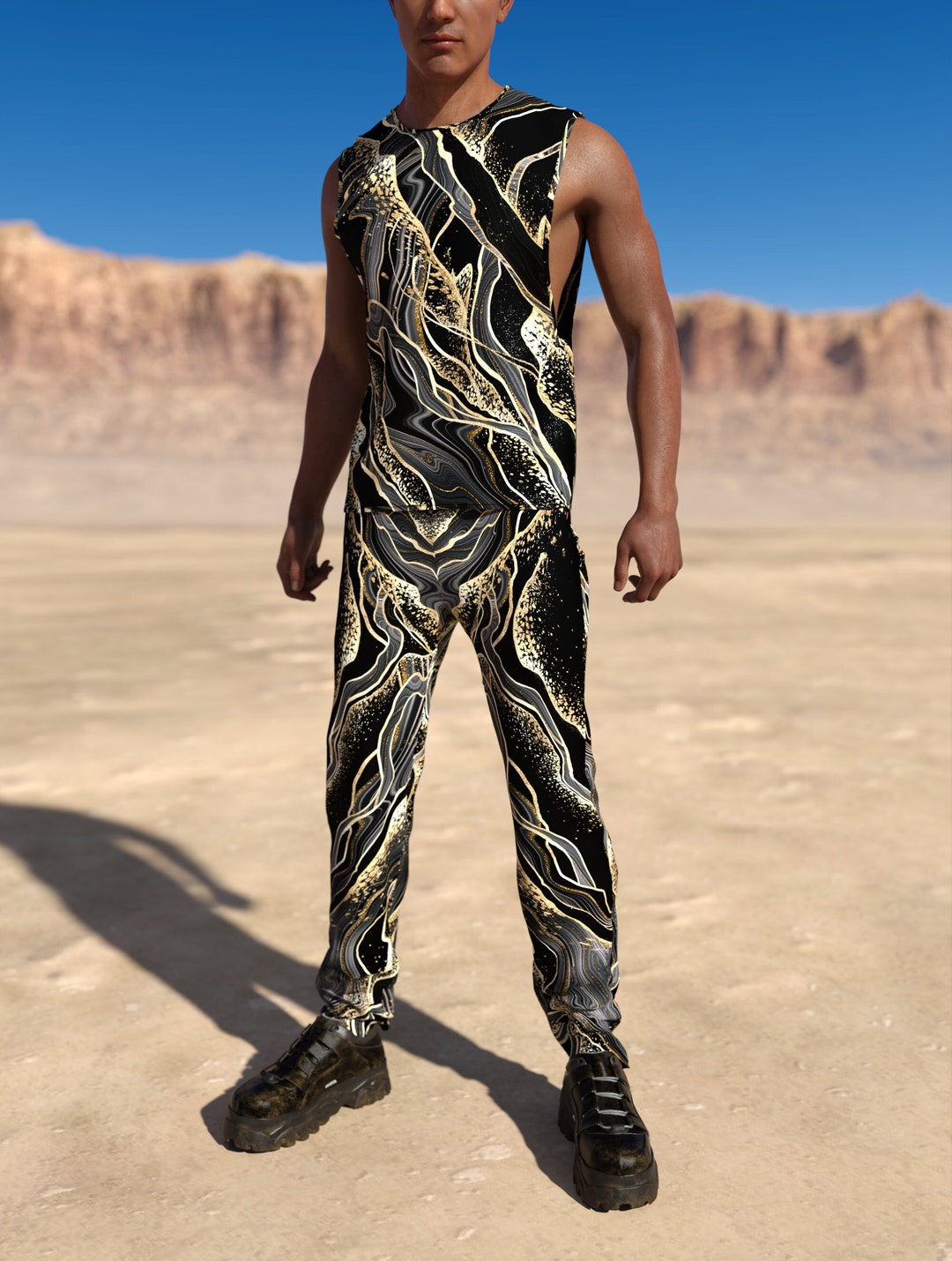 Male Rave Pants, Festival Pants Men, Party Disco Rave Pants ...