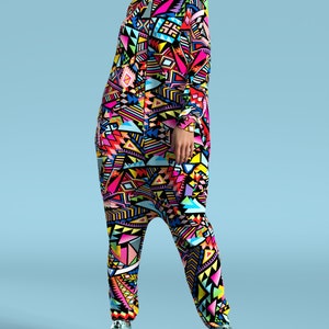 Festival Outfit, Plus Size Rave Clothing Women, Hooded Onesie Woman ...