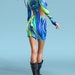 Blue Festival Cutout Dress Rave Dress for Women Festival - Etsy