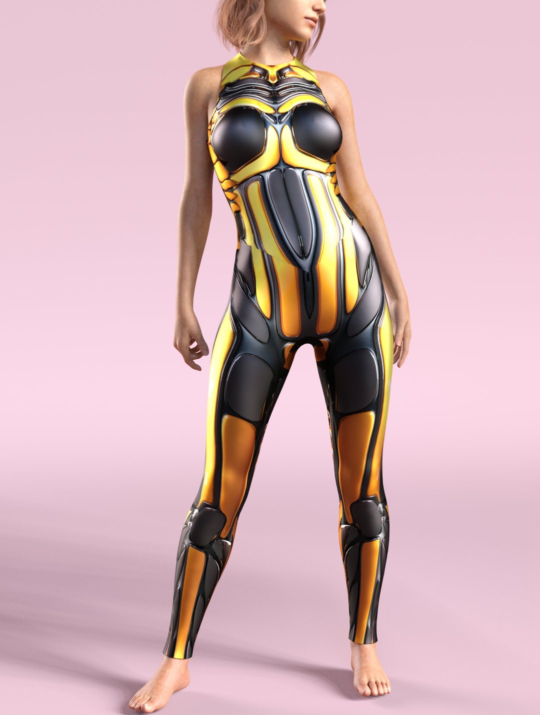 Sexy Cosplay Bodysuit Rave Clothing Women Robot Bodysuit Etsy