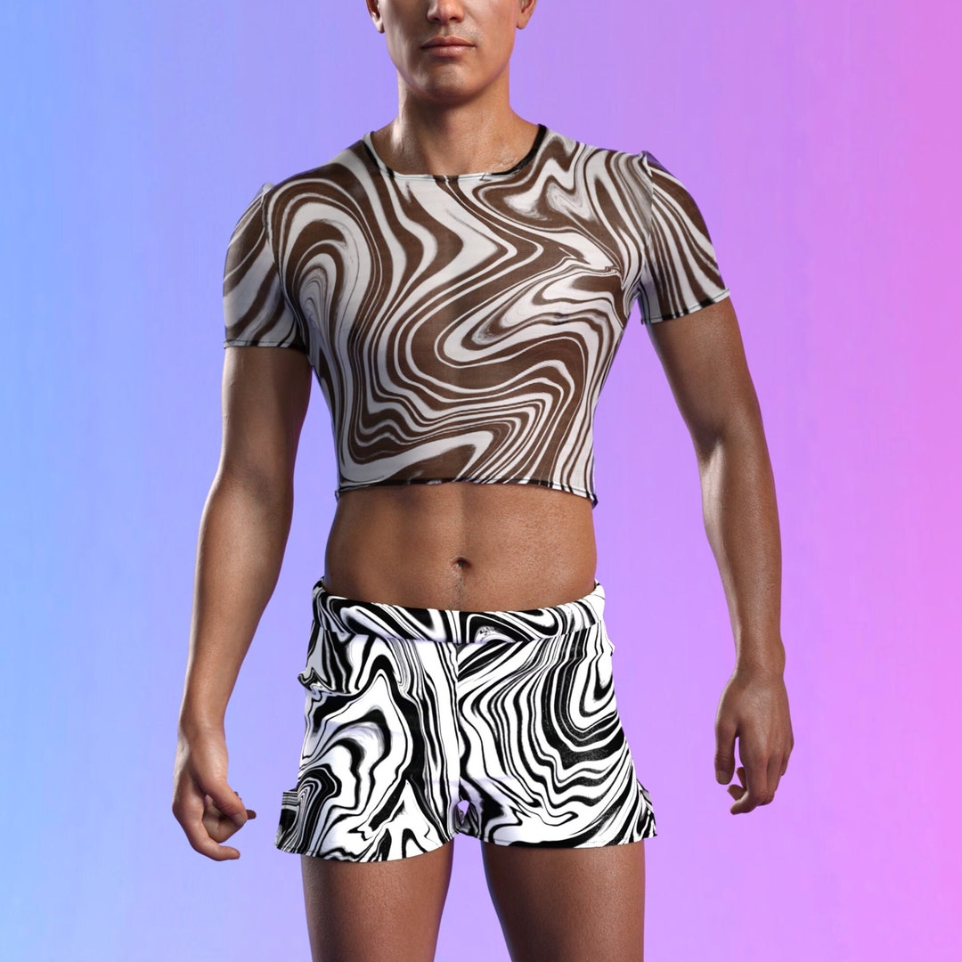 Festival Rave Outfit Set, Rave Party Male Outfit, Festival Disco Outfit ...