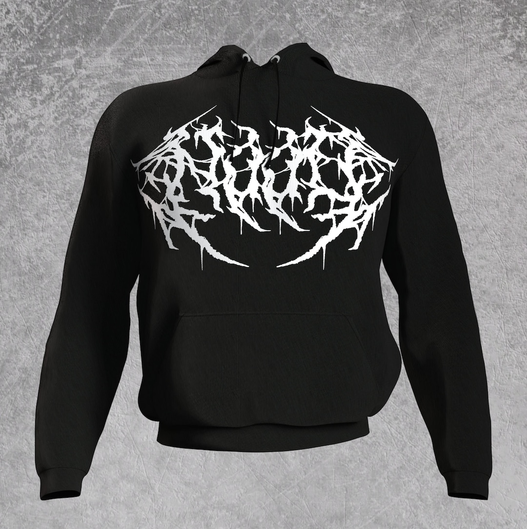 Metalcore Hoodie Death Metal Hoodie Gen Z Sweatshirt - Etsy