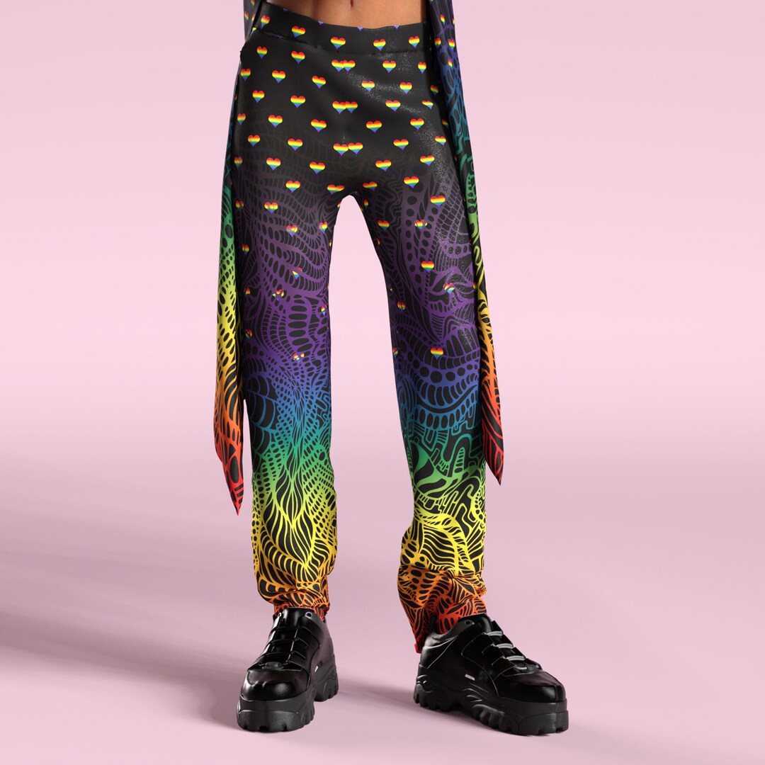 Rainbow Pants, Bisexual Pants, Pride Men Pants, Festival Men Pants ...