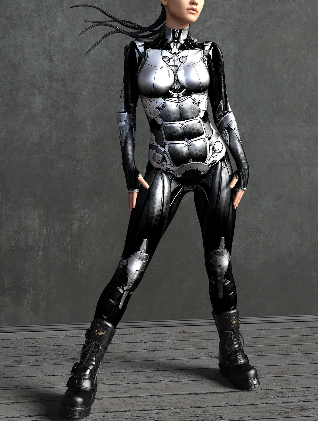 Robot Costumes for Women, Sexy Cosplay Costume Women, Robot Bodysuit ...