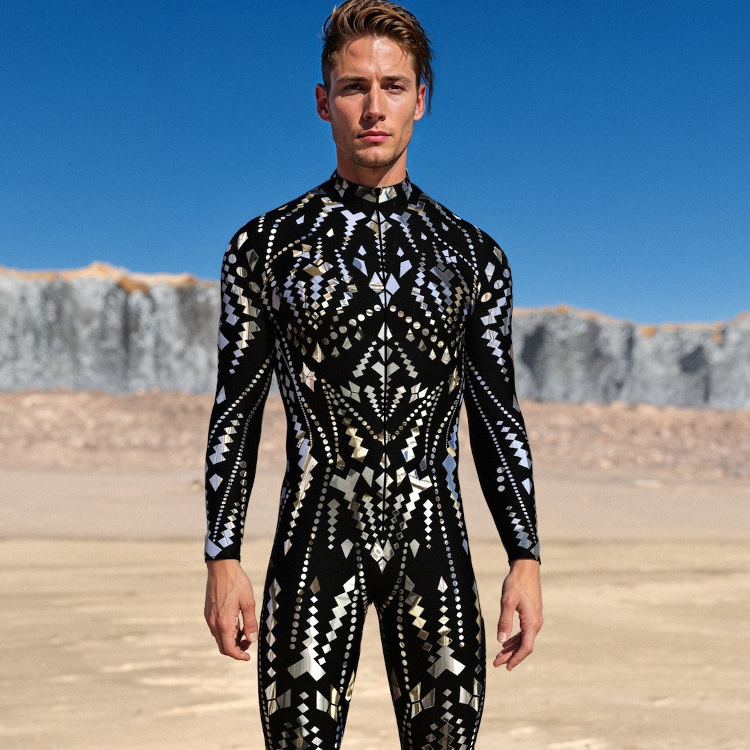 Rave Costume Men, Rave Party Male Costume, Festival Costume Men ...