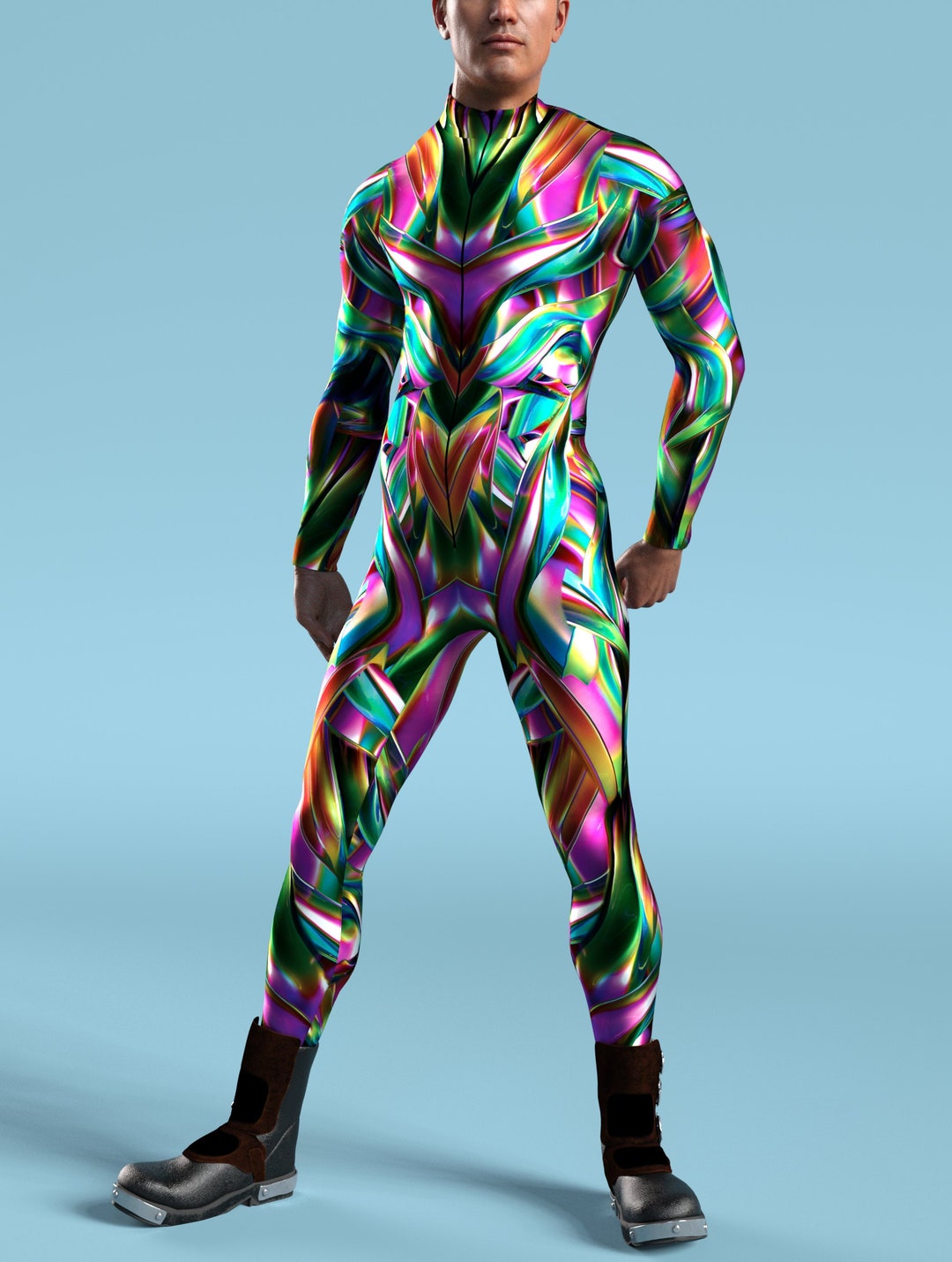 Sexy Rave Outfit Men, Festival Outfit Men, Men Bodysuit, Male Bodysuit ...
