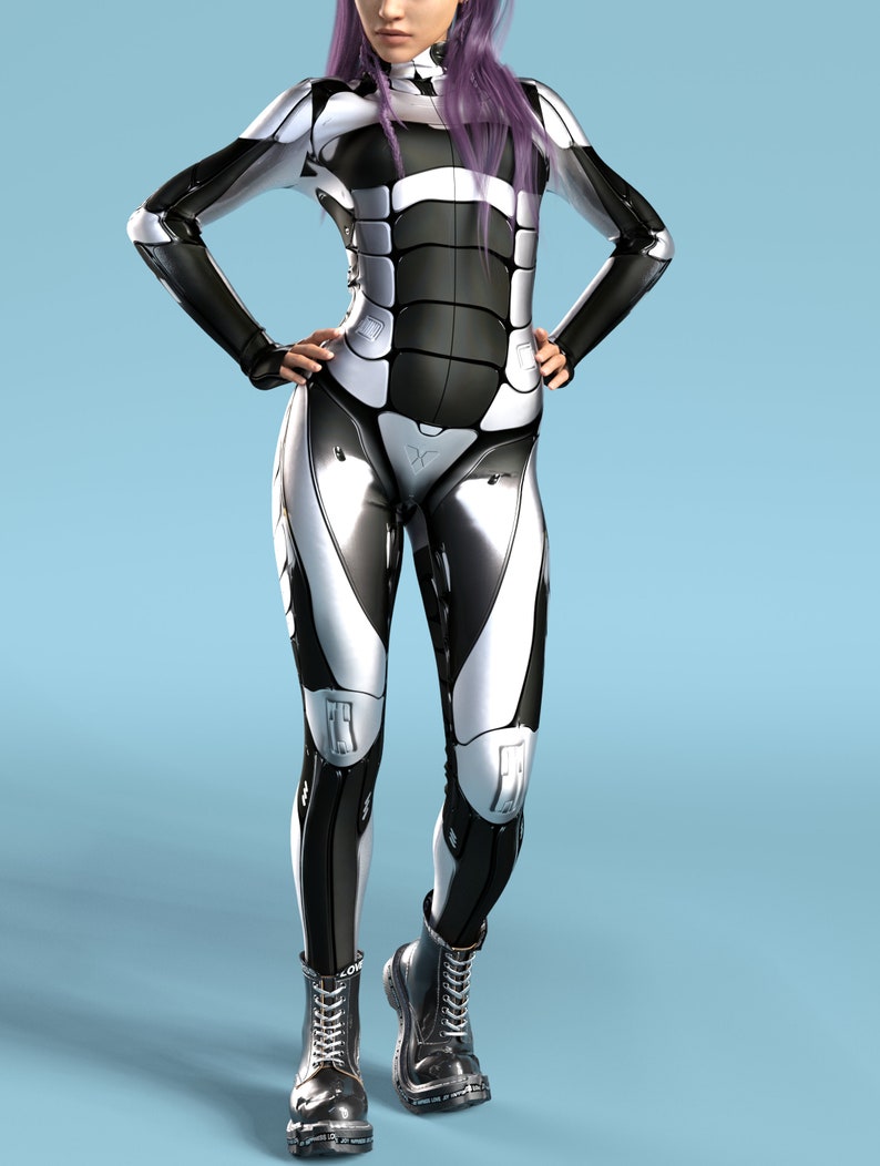 Rave Clothing Women Robot Costumes Rave Bodysuit Robot Etsy