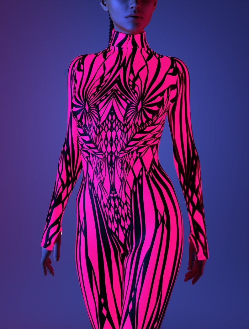 Neon Costume UV Light Set Costume Rave Dancer Costume - Etsy