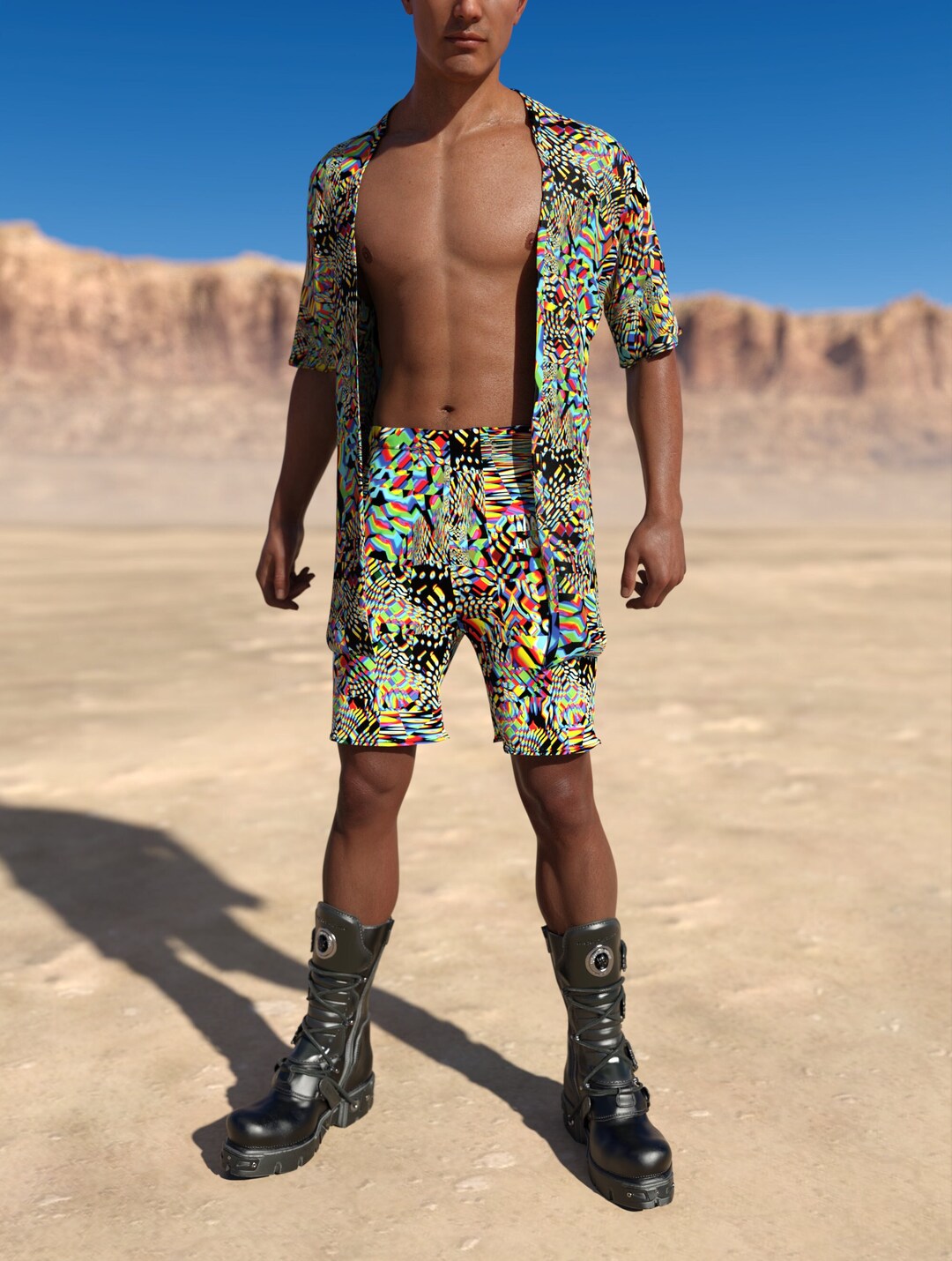 Festival Male Set, Performance Rave Set, Male Rave Set, Music Festival ...