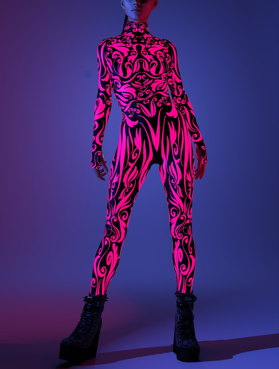 Neon Costume, UV Light Set Costume, Halloween Costume, UV Light Set ...