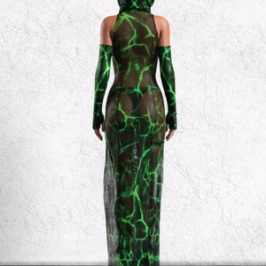 Festival Rave Hood Woman, Mesh Festival Outfit for Women, Rave Hood for ...