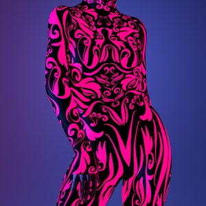 Neon Costume, UV Light Set Costume, Halloween Costume, UV Light Set ...