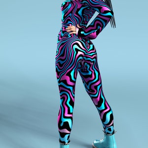 Glow in the Dark Costume, Psychedelic Costume Women, Festival Costume ...