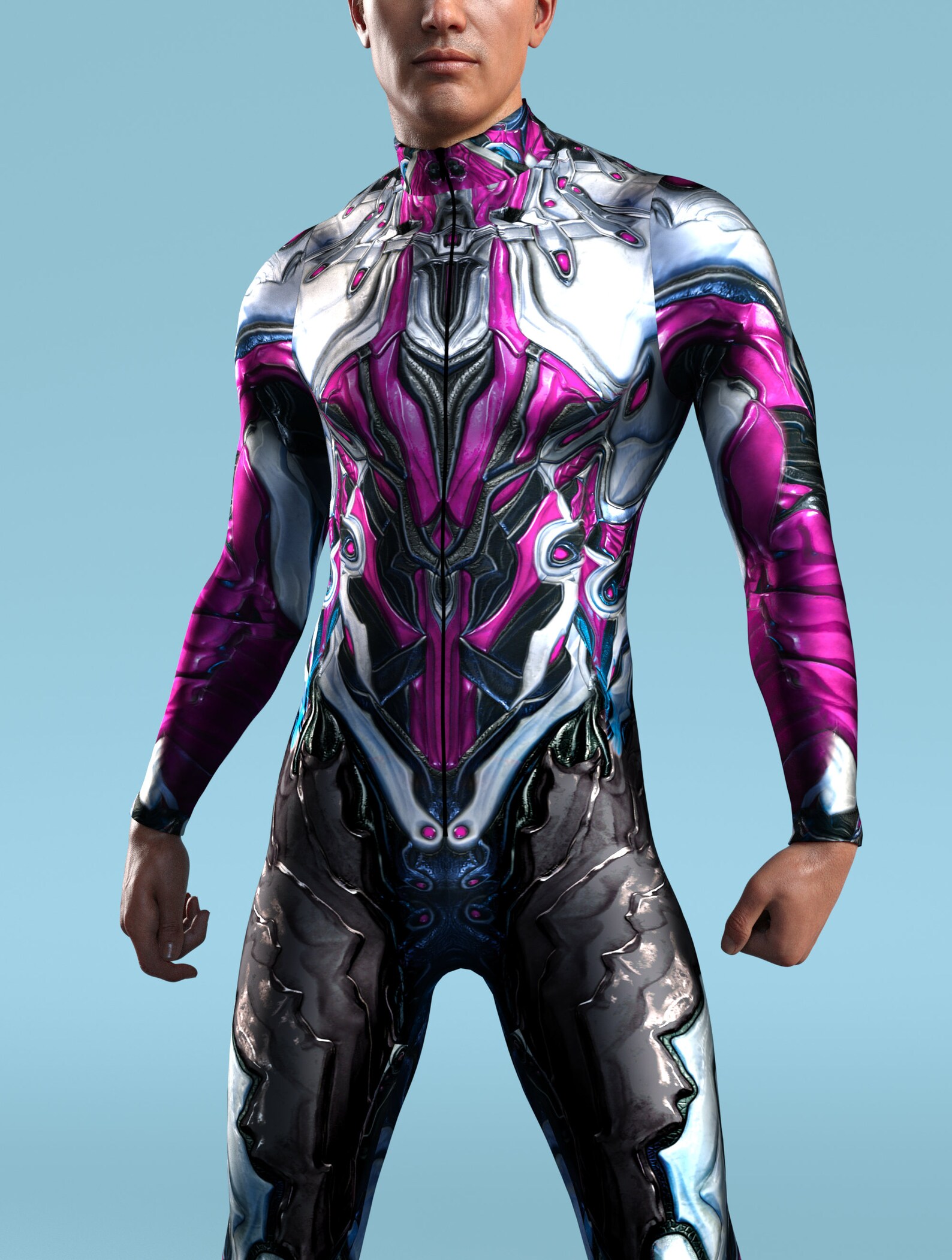 Purple Cyber Costumes Armour Costume Men Robot Festival - Etsy