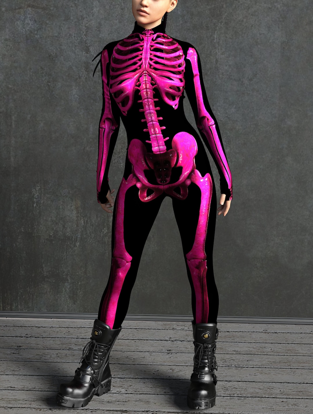 Pink Skeleton Costume, Skeleton Costume, Skeleton Bodysuit, Skeleton ...