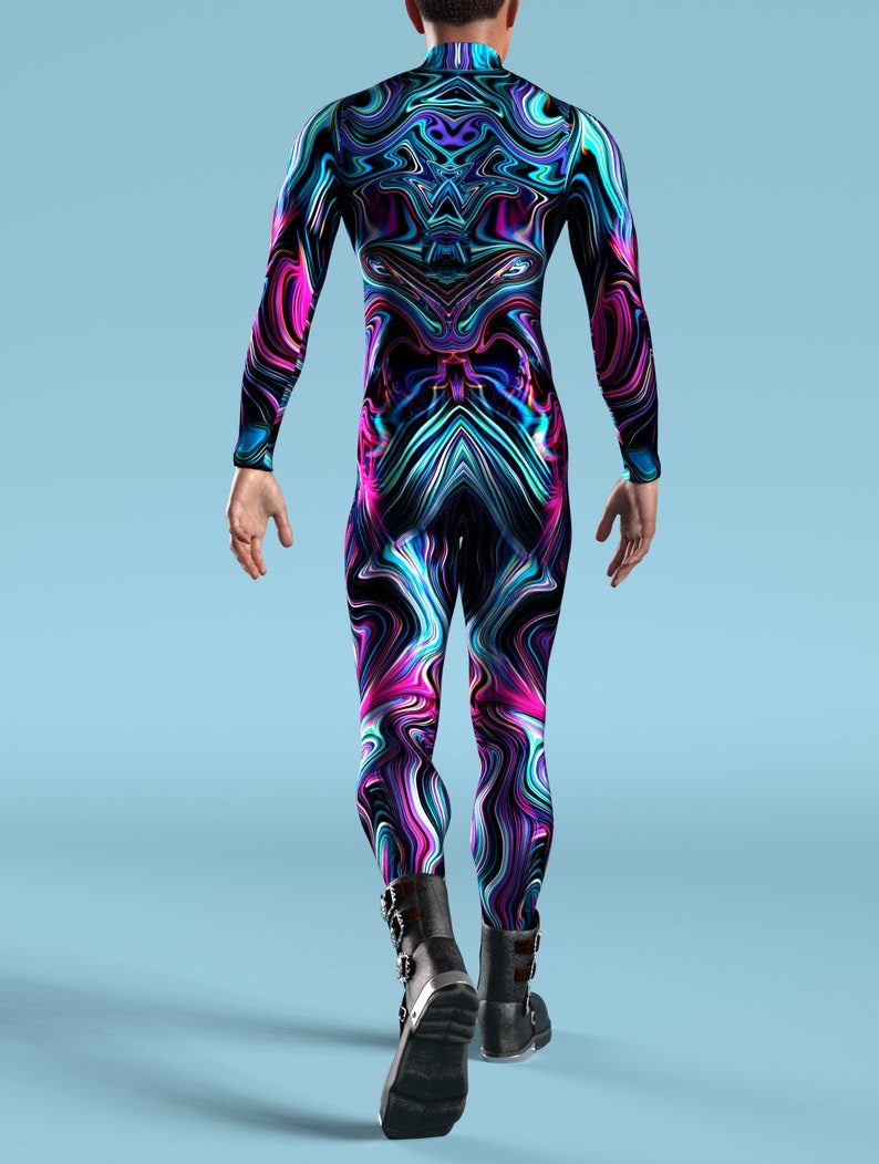 Male Bodysuit Rave Bodysuit Men Trippy Costume Men Male - Etsy