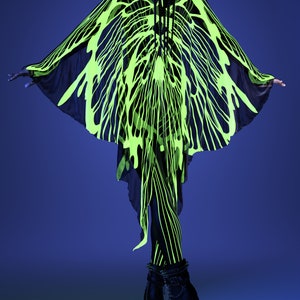 Neon Green Rave Party Costumes Women, Festival Matching Outfit, UV ...