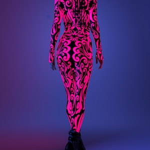Neon Costume, UV Light Set Costume, Halloween Costume, UV Light Set ...