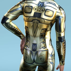 Robot Costume Men, Robot Bodysuit Men, Festival Costume for Men, Rave ...