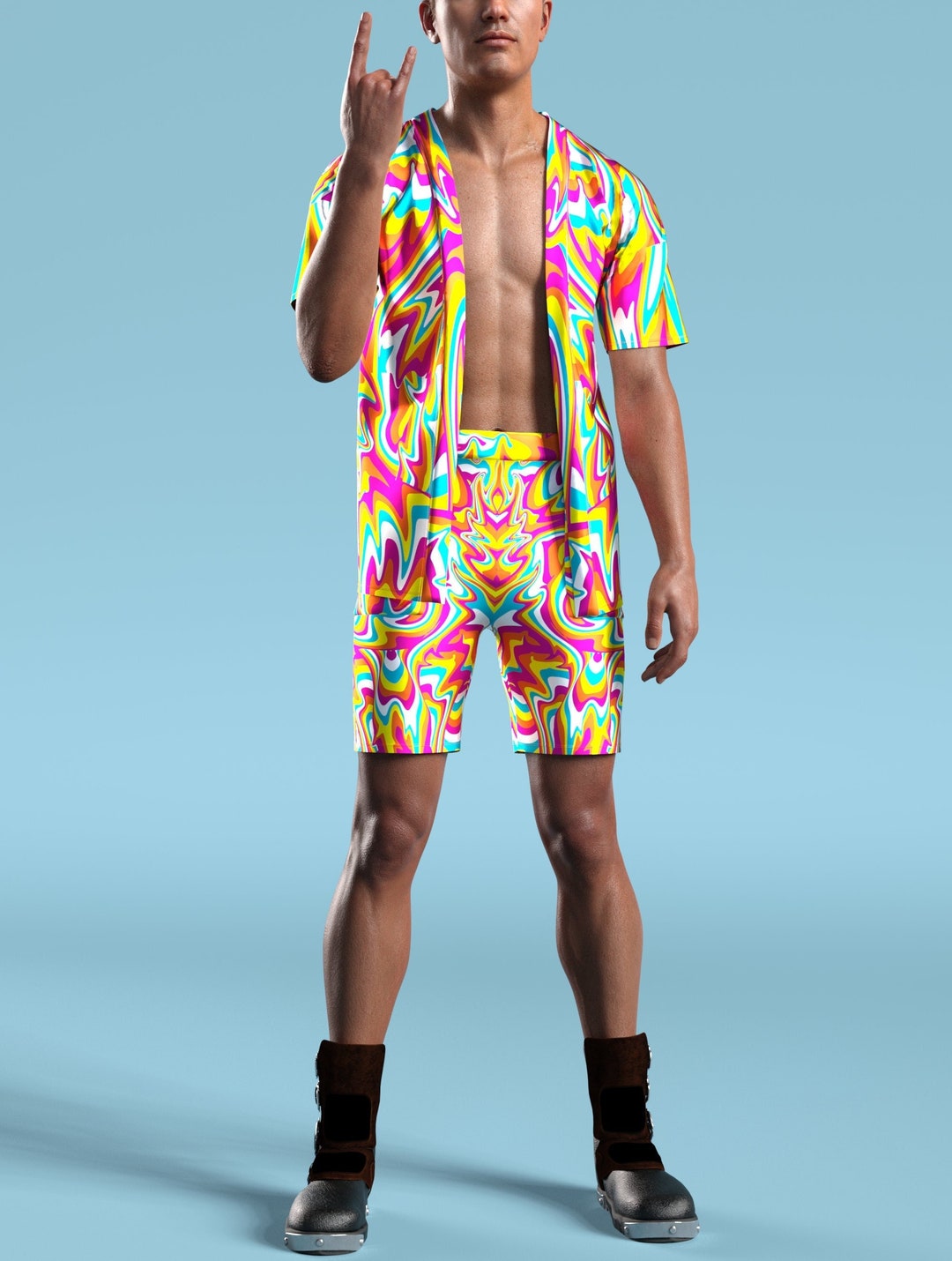 Festival Clothing Men, Rave Outfit Men, Festival Outfit Men, Men's Rave ...