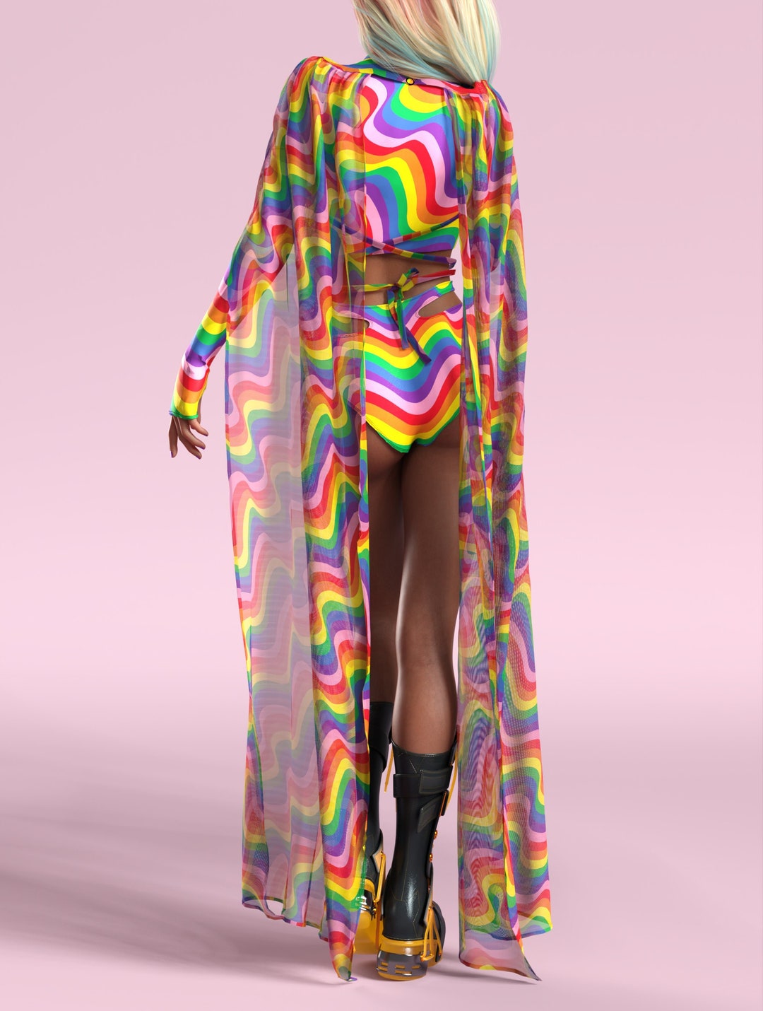 Rainbow Pride Wings Colorful Pride Wings Pride Wings - Etsy