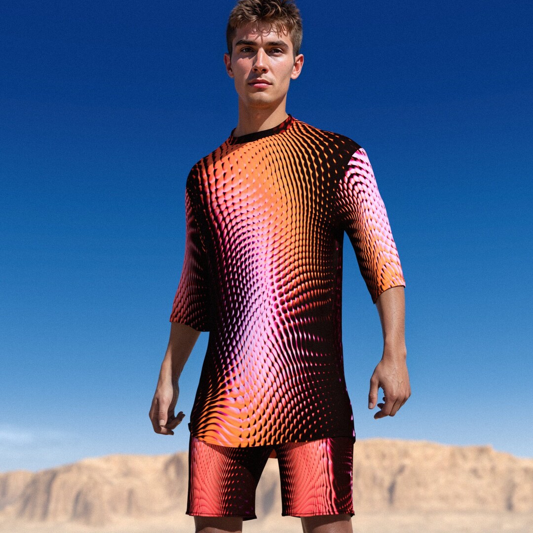 Festival Outfit Man, Rave Outfit Men, Men's Rave Disco Set, Men Rave ...