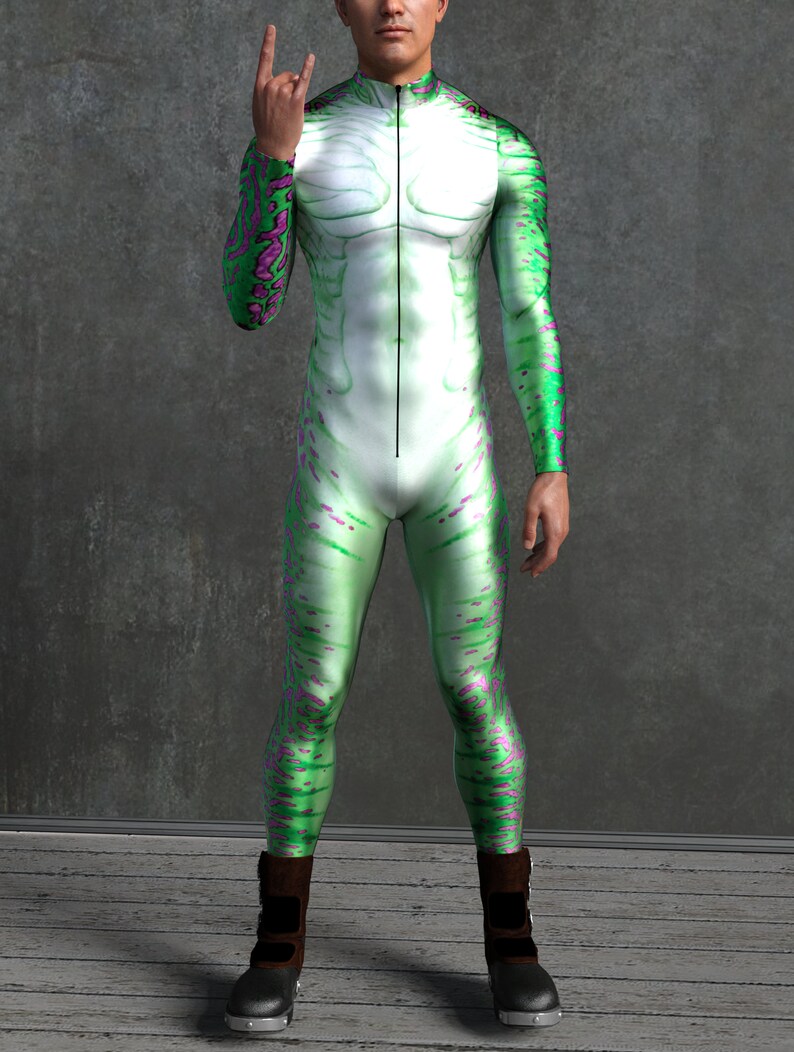 Alien Bodysuit Men Alien Costume Men Halloween Costumes Men - Etsy