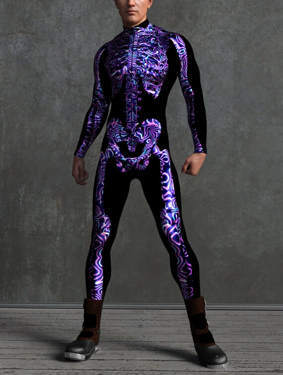 Mens Skeleton Costume Skeleton Costume Halloween Costume - Etsy