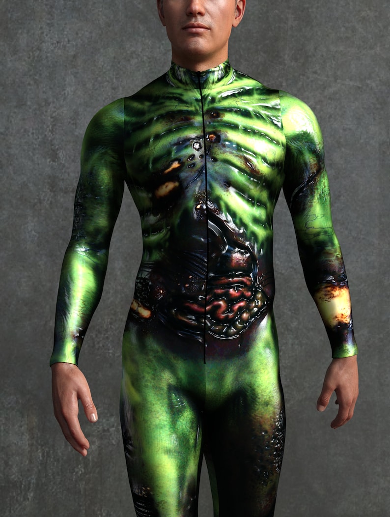 Zombie Costume Men Alien Costume Men Halloween Costumes for - Etsy