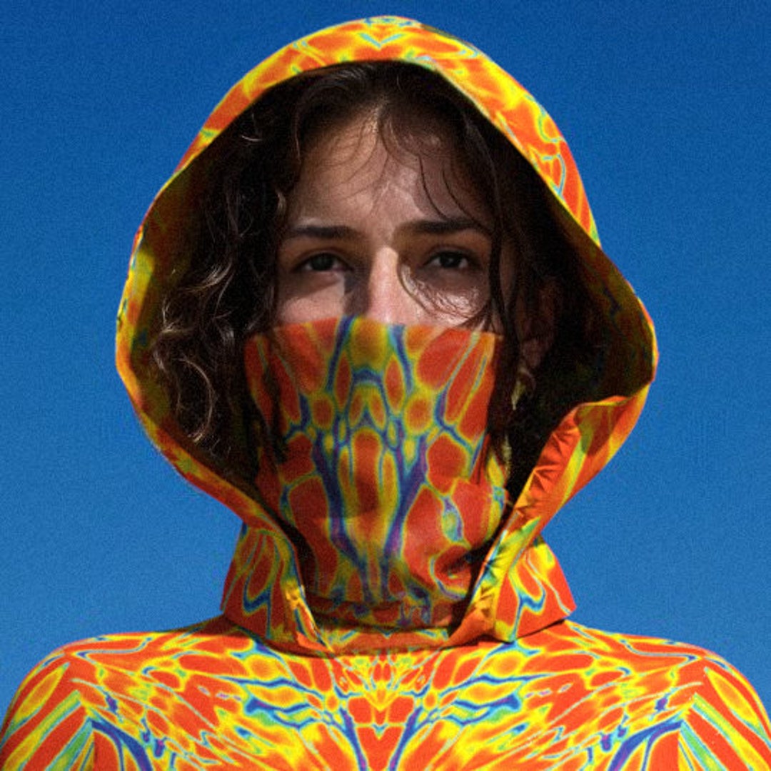 Women Rave Hood, Performance Disco Hood, Festival Short Sleeve Romper ...