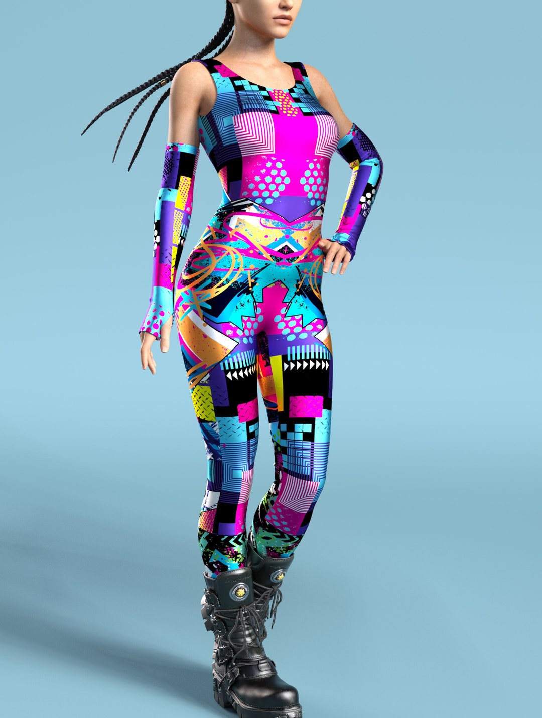 Trippy Bodysuit, Psychedelic Clothing, Psychedelic Bodysuit, Trippy ...