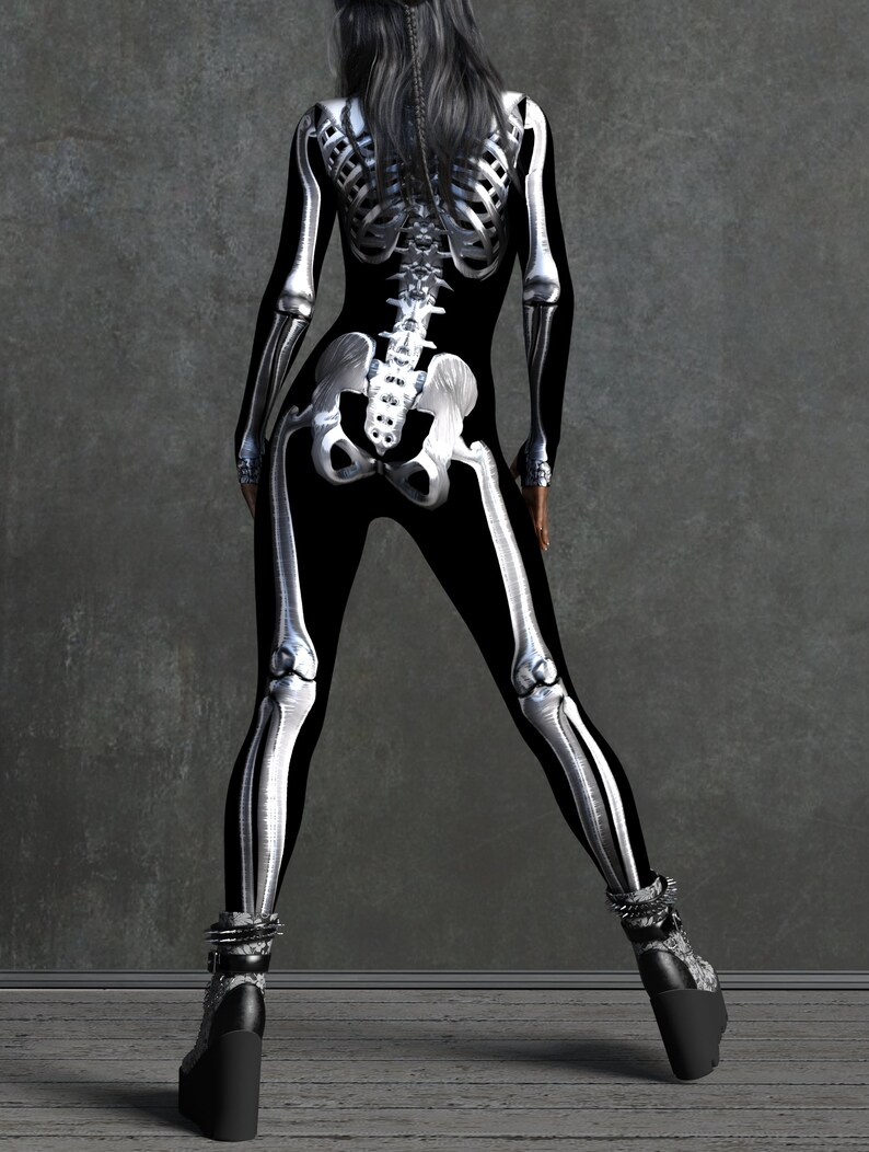 Skeleton Costume Skeleton Bodysuit Skeleton Costume Women - Etsy