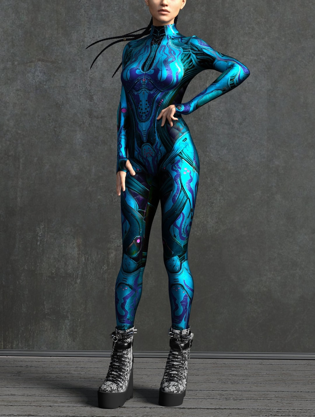 Robot Costume Women, Alien Costume, Cyber Costume Women, Halloween ...