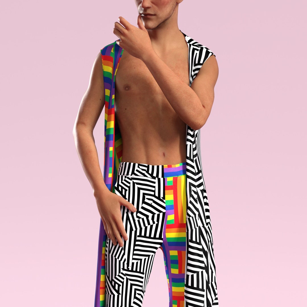 Rainbow Set, Colorful Pride Set, Bisexual Set, Pride Men Set, Festival ...