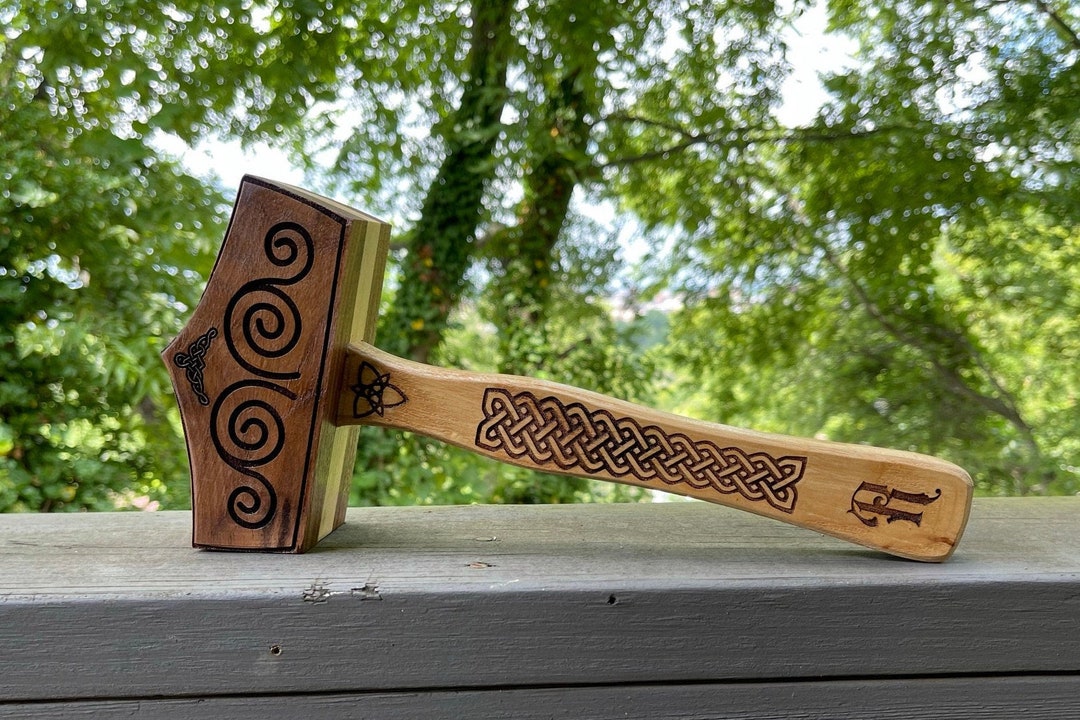 Historically Inspired Mjolnir Mallet, Handmade and Engraved - Etsy