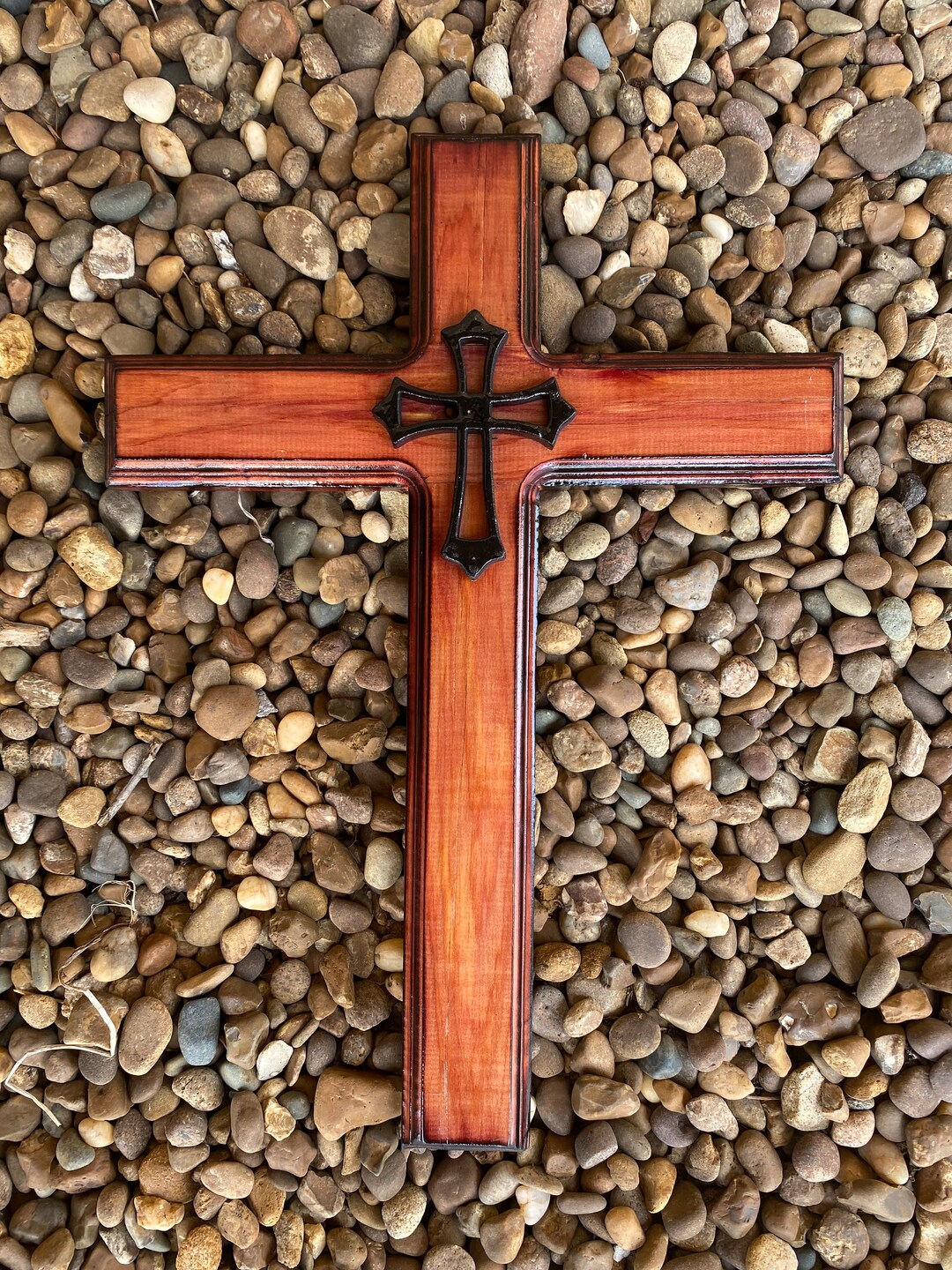 Large Handcrafted Wooden Cross With Intricate Cross Overlay - Etsy