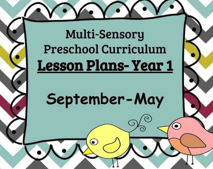 Preschool Curriculum Lesson Plans Year 1: September May - Etsy