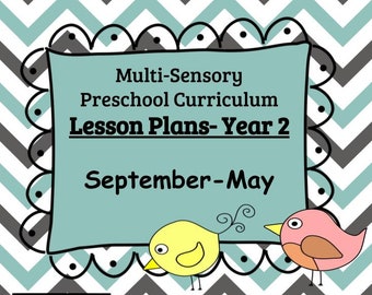 Preschool Curriculum Lesson Plans Year 1: September May - Etsy