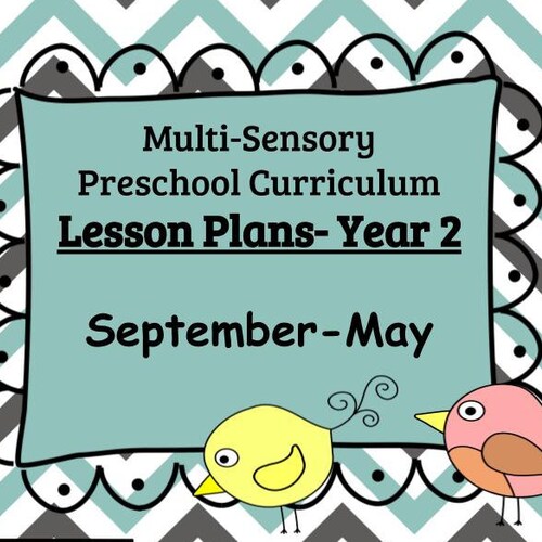 Preschool Curriculum Lesson Plans Year 2: September-may - Etsy