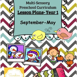 Preschool Curriculum BUNDLE- Lesson Plans- PLUS Weekly Worksheets - Etsy